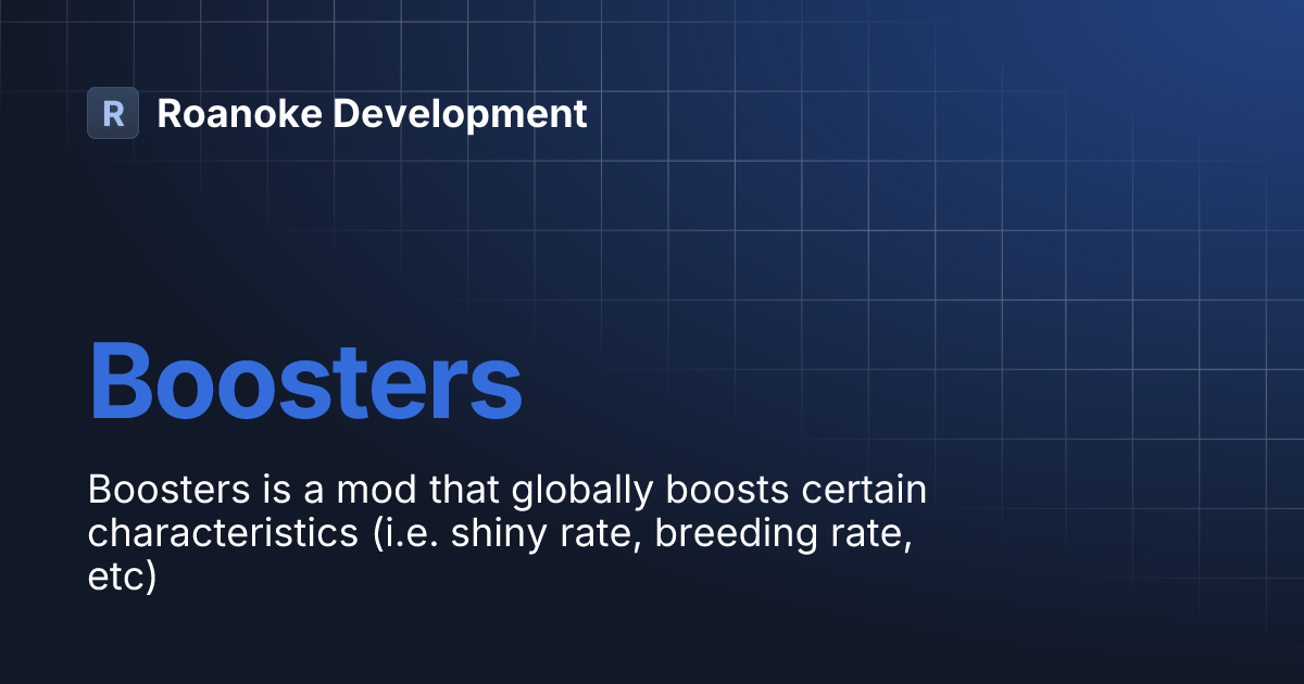 Boosters | Roanoke Development