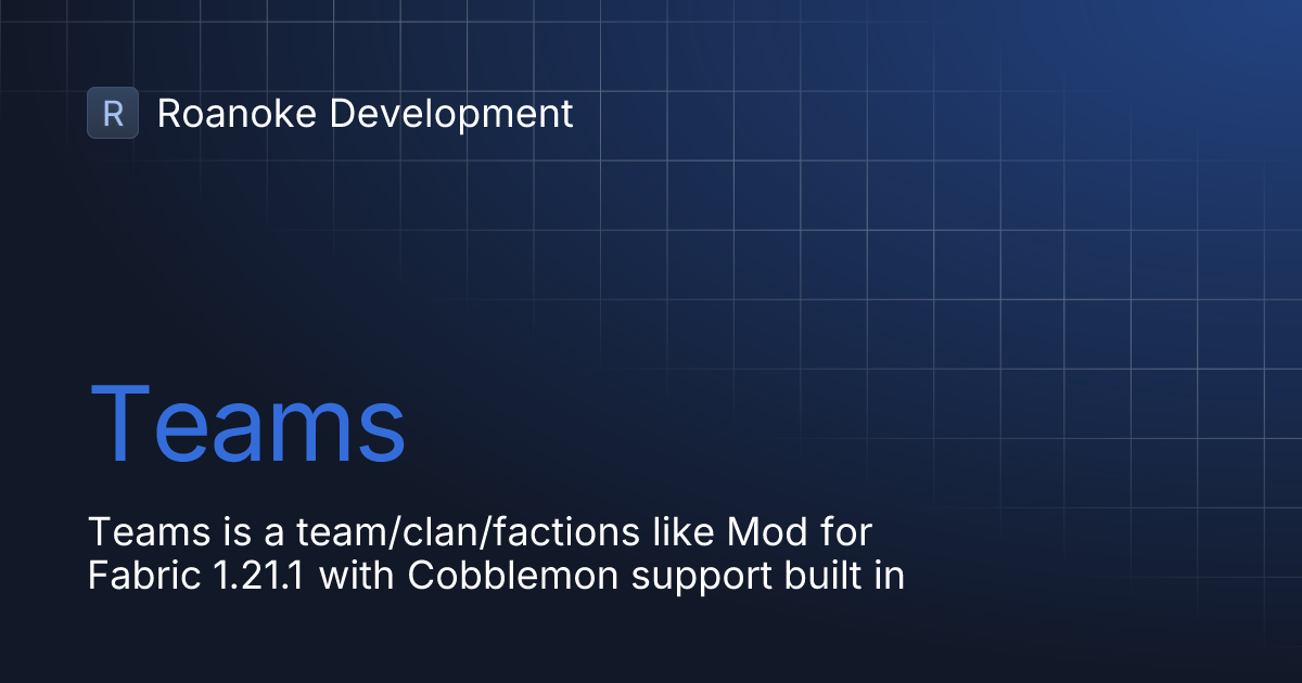 Teams | Roanoke Development
